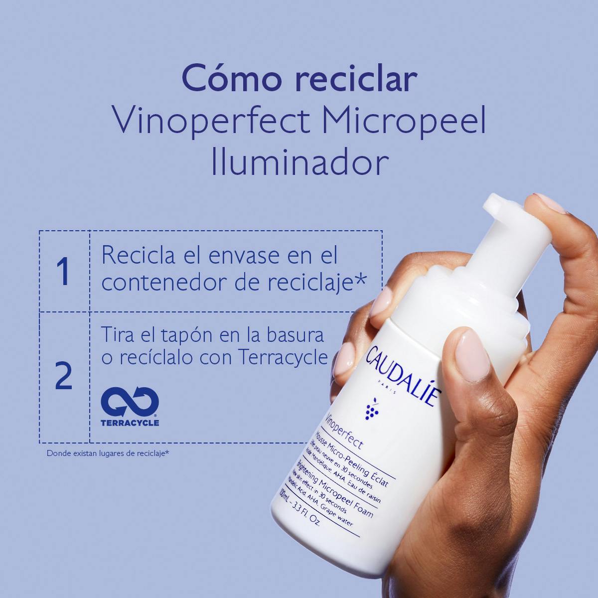 Vinoperfect Espuma Micropeeling AHALuminosidad | CAUDALIE®
